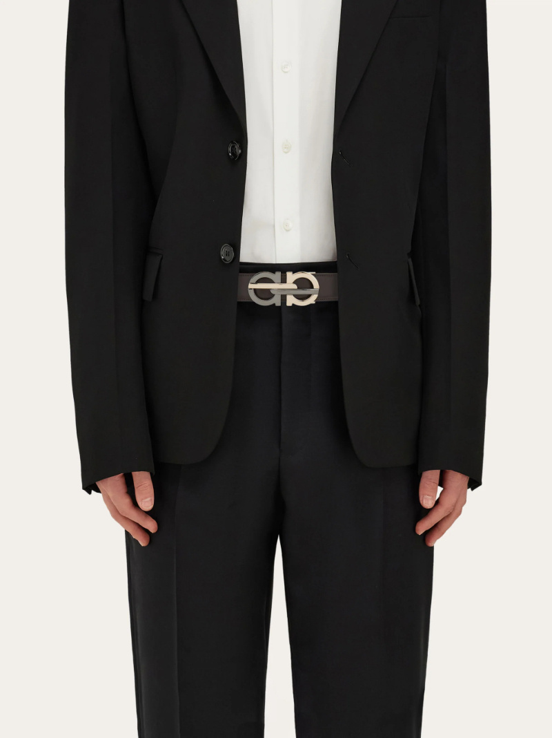 SALVATORE FERRAGAMO Salvatore Ferragamo Double Gancio Buckle Belt
